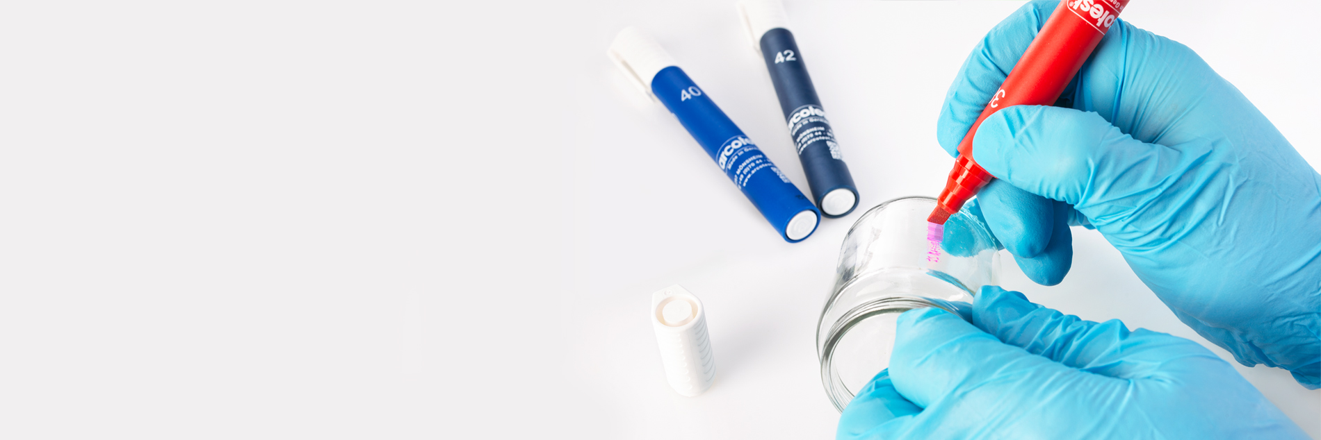 Test Inks und Test Pens - For testing the surface tension